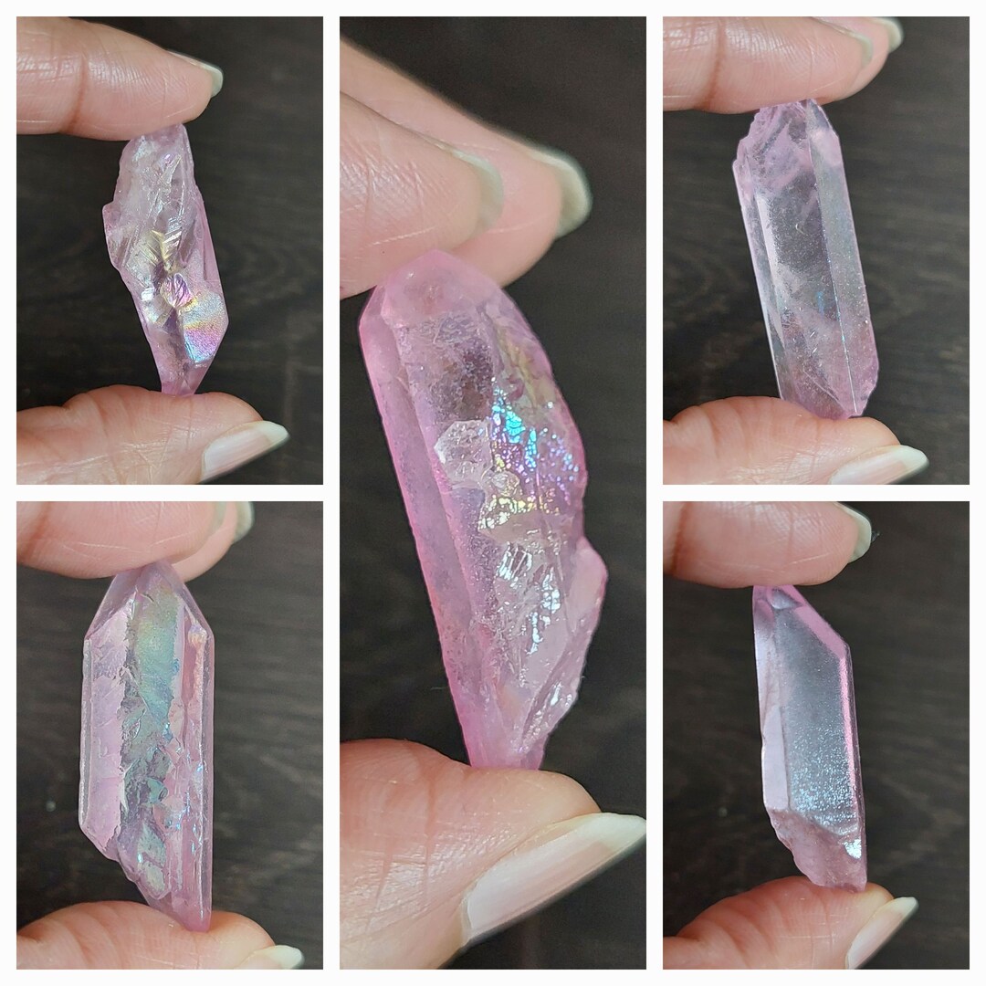 ROSE AURA/ Pink Aura Quartz [**price is for One Crystal**] - Etsy