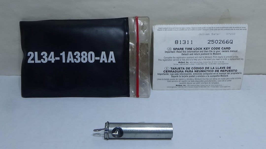 Ford F150 Spare Tire Lock Key 2L34-1A380-AA With Card - Etsy