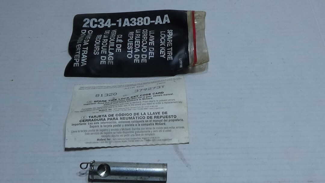 2003-ford F250 Spare Tire Key Lock 2C34-1A380-AA - Etsy