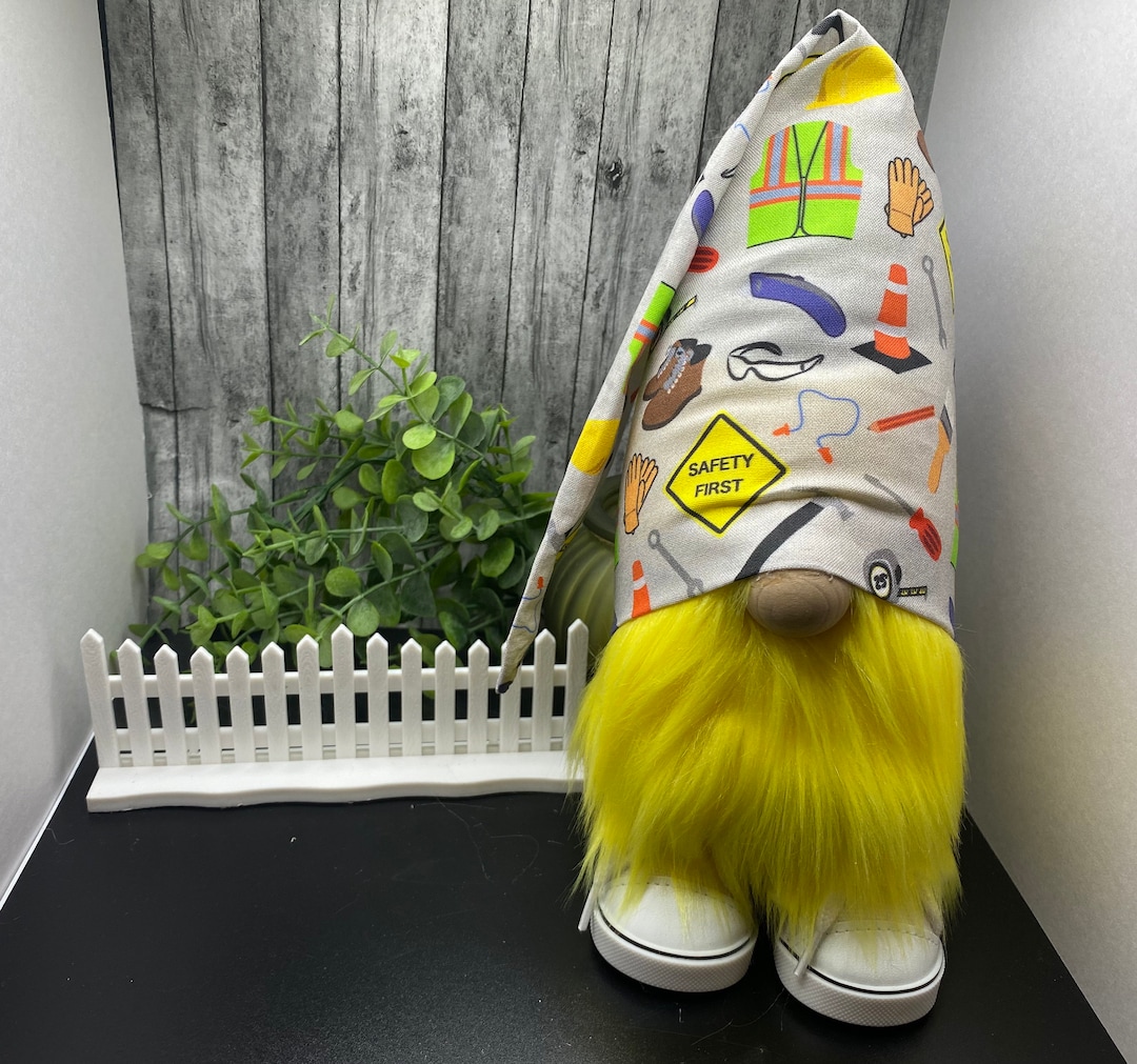 Safety First Construction Gnome Work Gnomes Home & Office Decor - Etsy ...