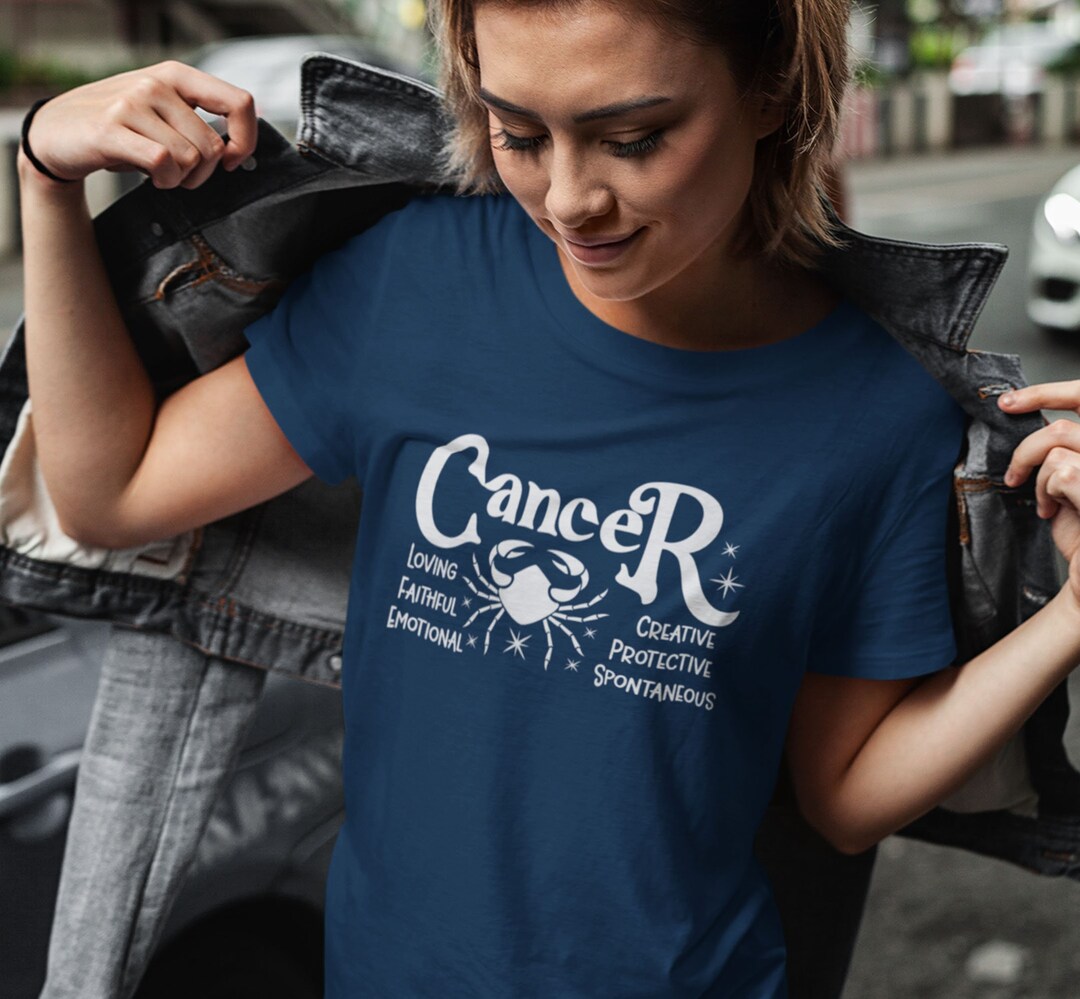Cancer Zodiac Sign T-shirt | Adult Unisex Sizes | Premium Soft Style ...