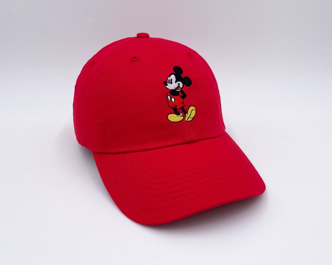 Vintage Mickey Mouse Embroidered Cap, Adjustable Adult Cap, WDW ...