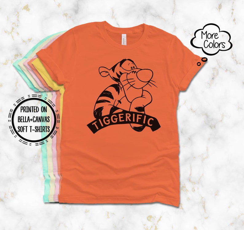 Tigger TIGGERIFIC T-shirt, Printed on Bella Canvas T-shirts, Winnie the ...