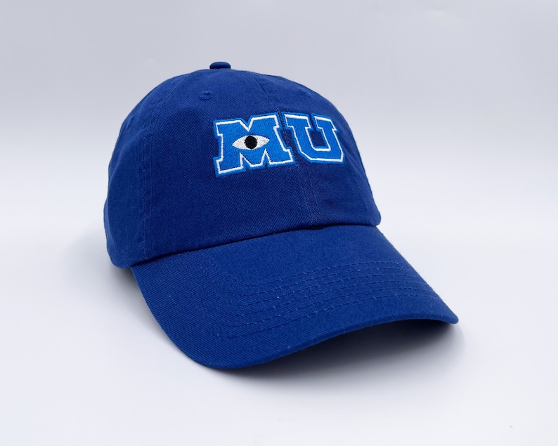 Monsters University Hat Embroidered Baseball Cap MU Design - Etsy