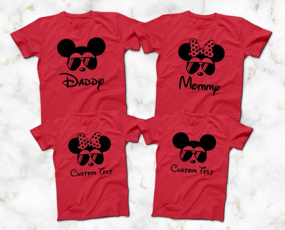 CUSTOM Mickey Mouse Minnie Mouse Aviator Sunglasses T-shirts - Etsy