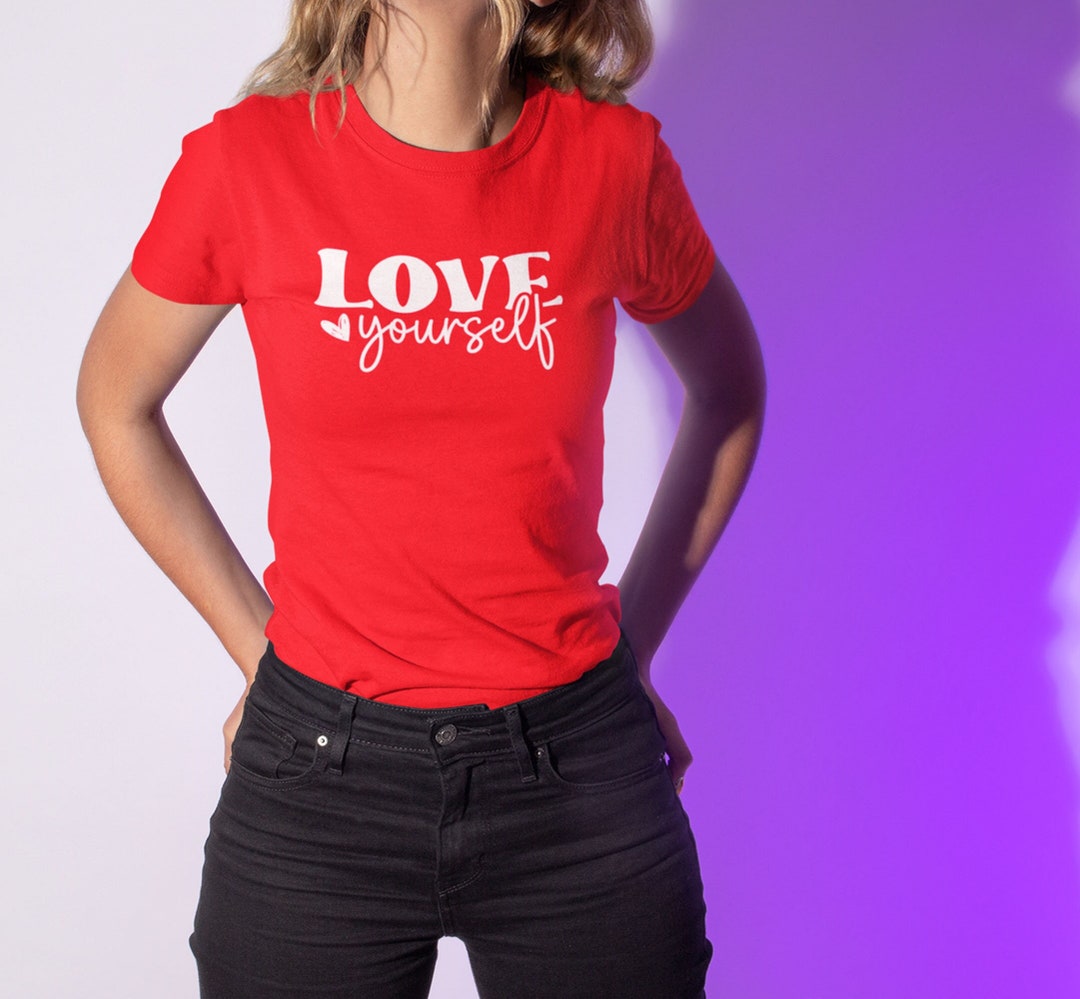 Love Yourself T Shirt Adult Unisex Sizes Premium Soft Style Tees Water