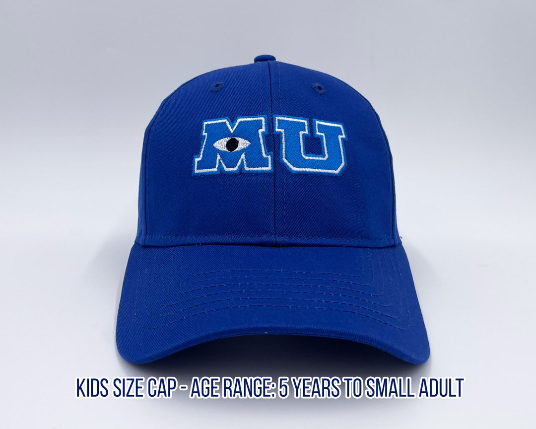 Kids MU Monsters University Hat, Youth Size Embroidered Cap, Stitched ...