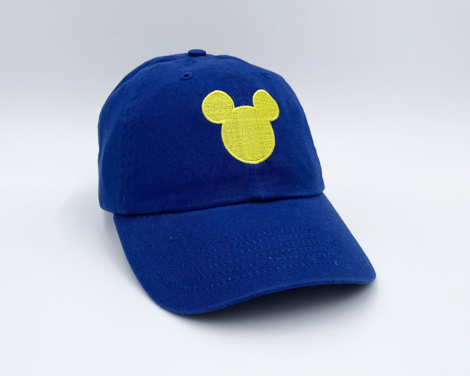 Mickey Head Embroidered Cap Mickey Mouse Hat Adjustable | Etsy