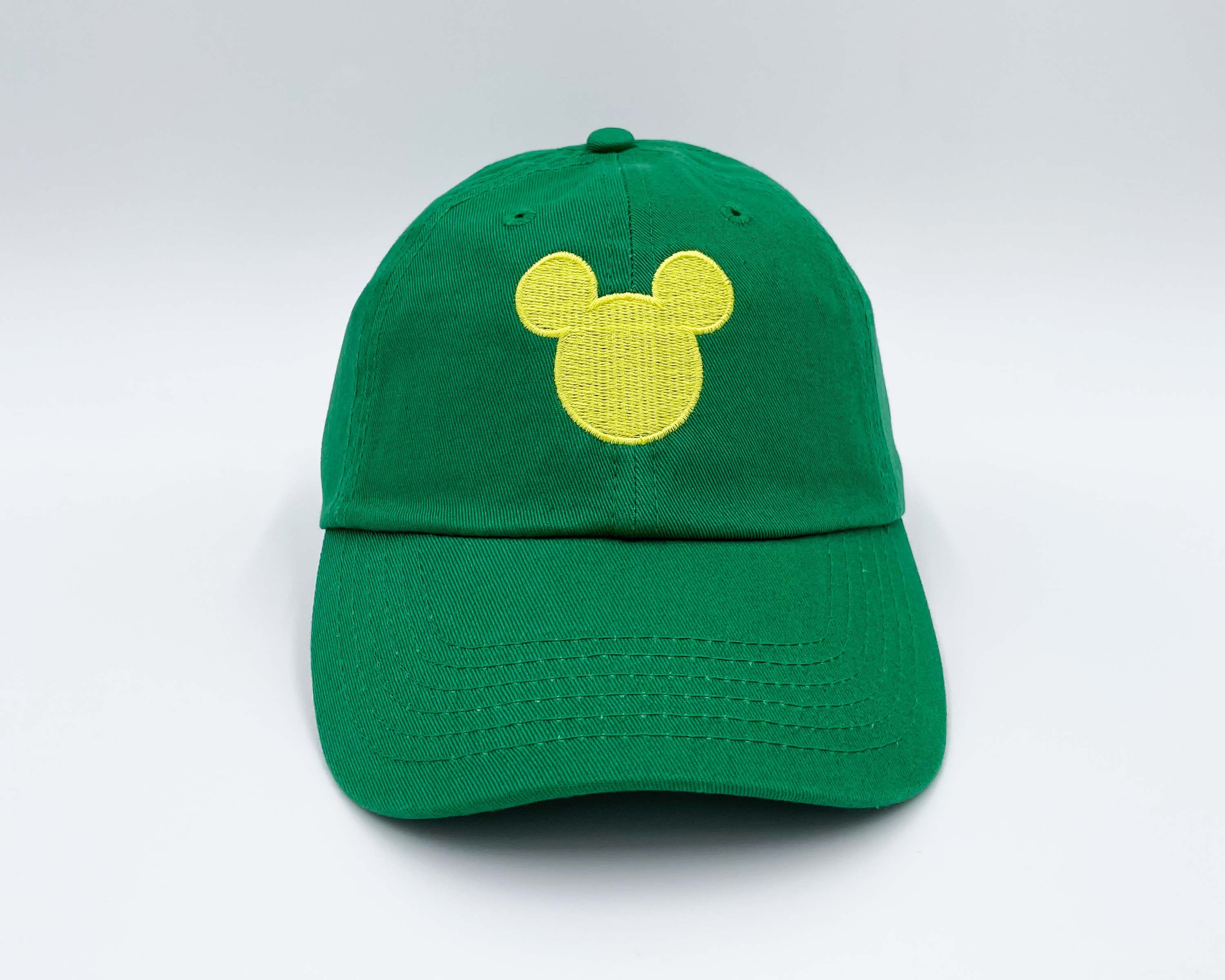 Mickey Head Embroidered Cap, Mickey Mouse Hat, Adjustable Adult Cap ...