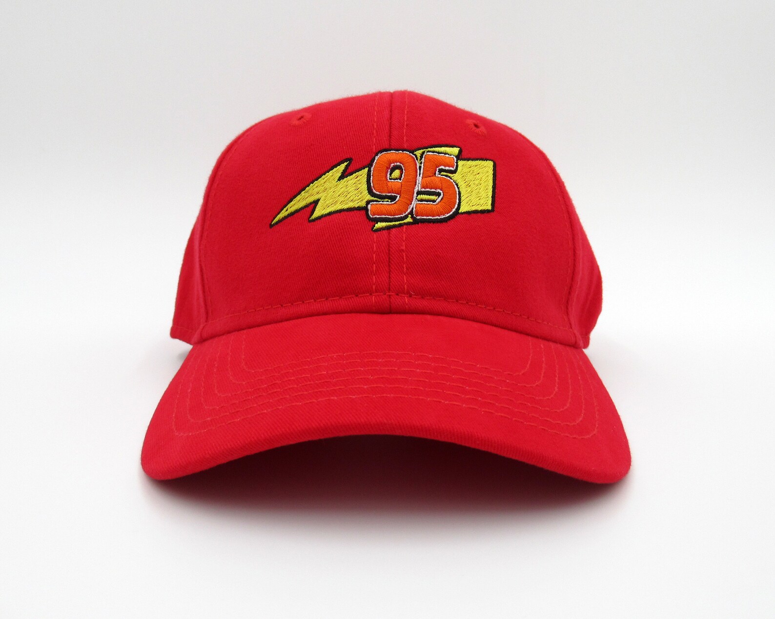 95 Lightning Mcqueen Hat, Embroidered Cap, Stitched Baseball Hat ...