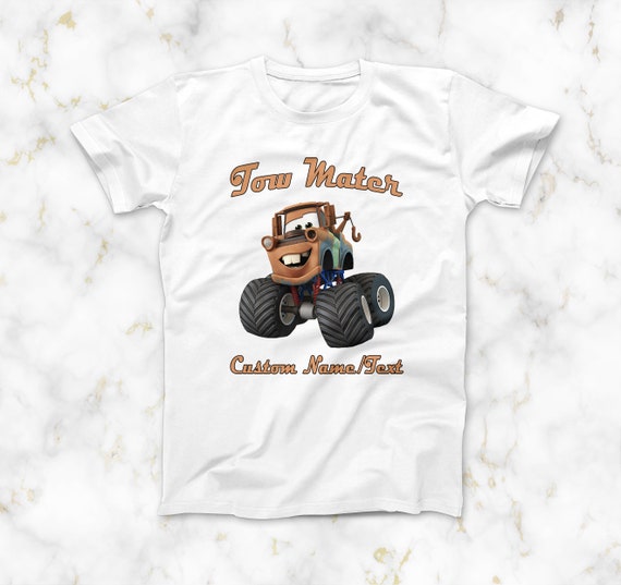 Tow Mater CUSTOM T-shirt Cars Cartoon Tee Disney Tow Mater | Etsy