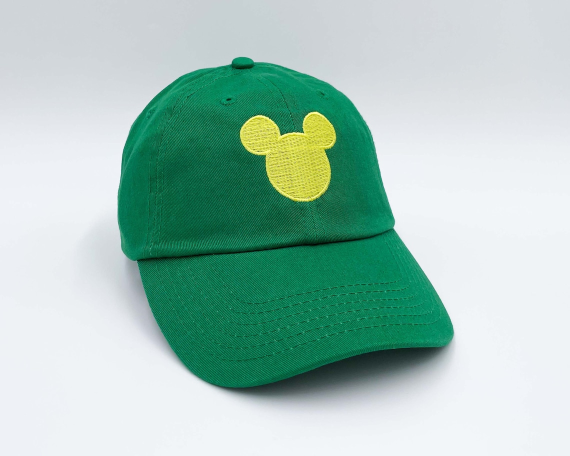 Mickey Head Embroidered Cap Mickey Mouse Hat Adjustable - Etsy