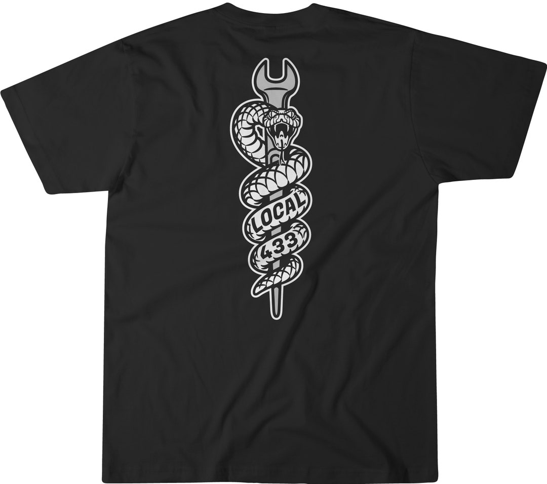 Local 433 Ironworker T-shirt, Union, Local 433, Spud Wrench, Snake - Etsy
