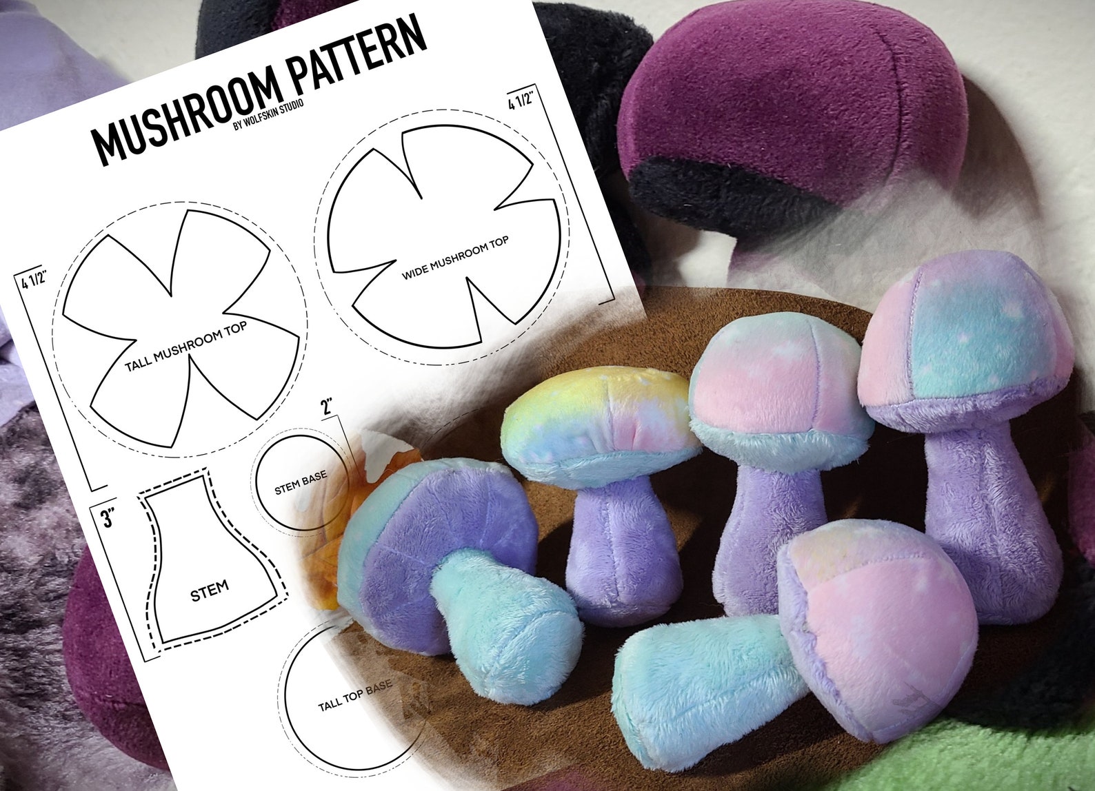 Mushroom Plush Pattern PDF - Etsy