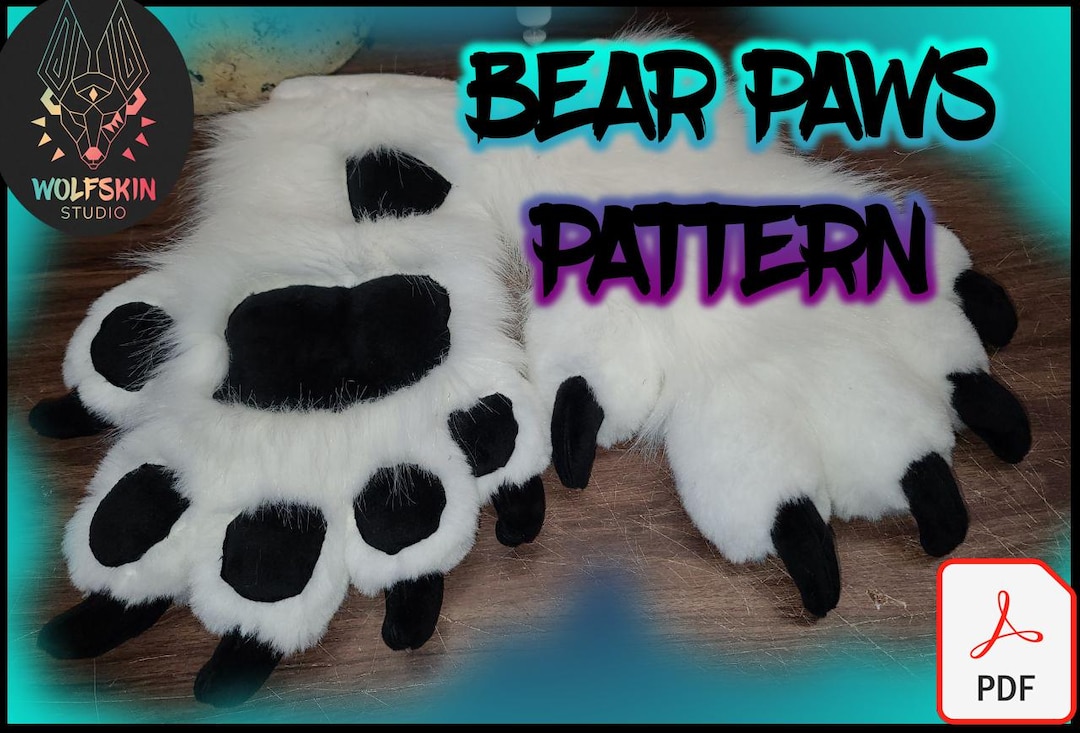 Bear Handpaw Pattern PDF - Etsy