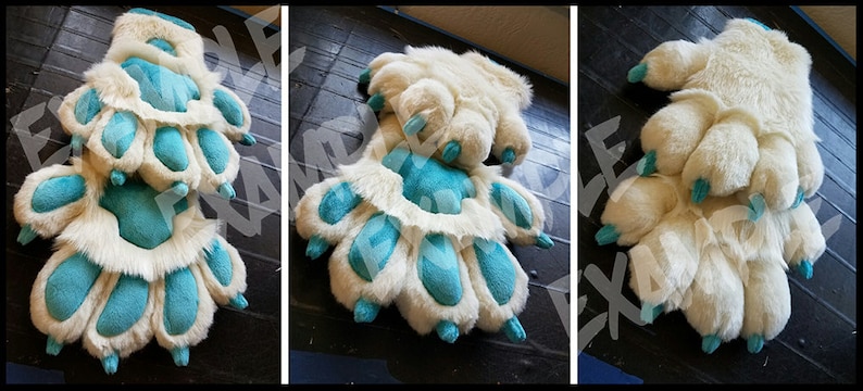Fursuit 5 Finger Hand Paws Pattern - Etsy