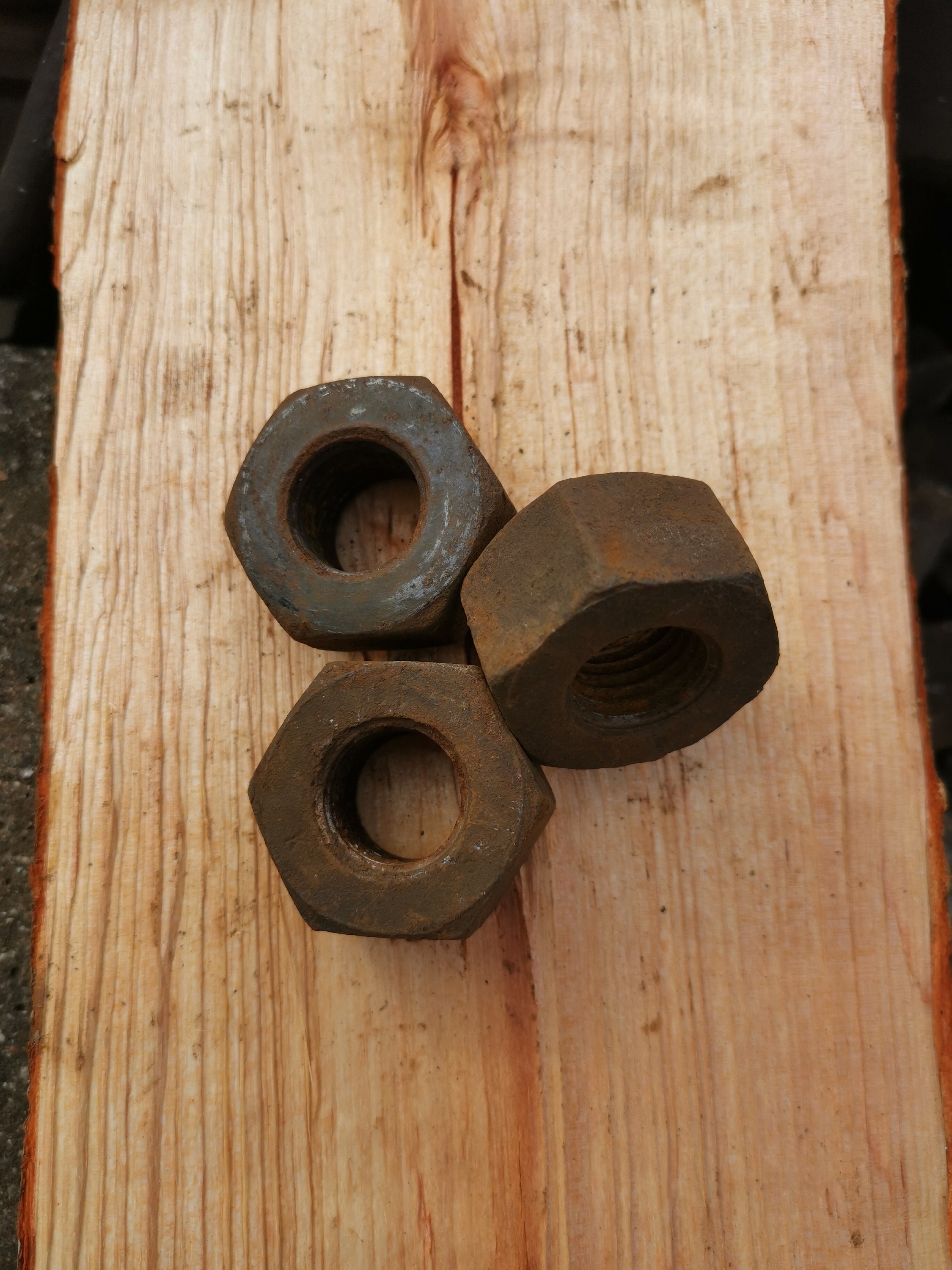 Rusty Nut SET of 5, Rusted Railroad Iron, Rustic Decoration, Old ...