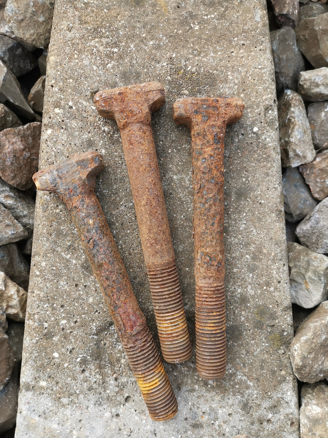 Rusty Old Bolts SET of 2, Rusted Screws, Rustic Decoration, Old ...