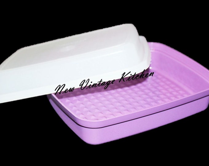 New Vintage Tupperware Season Serve Jr. Small Marinator Dusky Purple ...