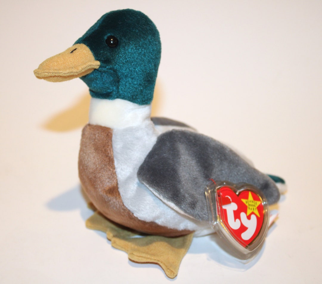 Ty Beanie Baby Jake Mallard Duck Bird 1998 Vintage Rare Retired New - Etsy