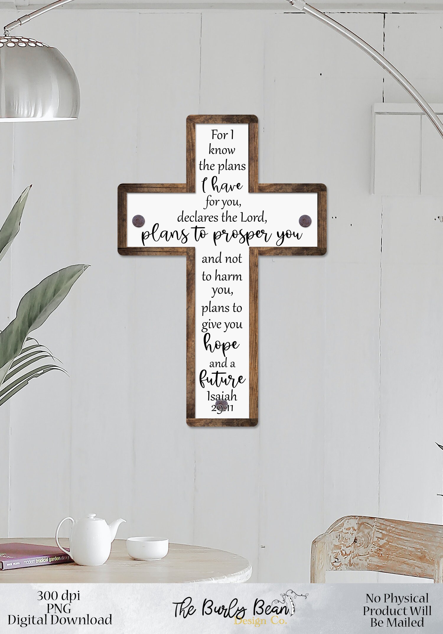 Personalized Isaiah 29:11 Bible Verse Cross Plain Basic | Etsy