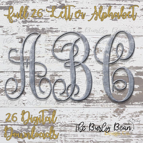 Rustic Tin Letters - Etsy