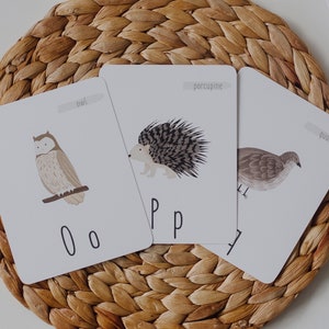 Nature Alphabet Cards| ABC Flashcards, Alphabet Flashcards, Nursery ...