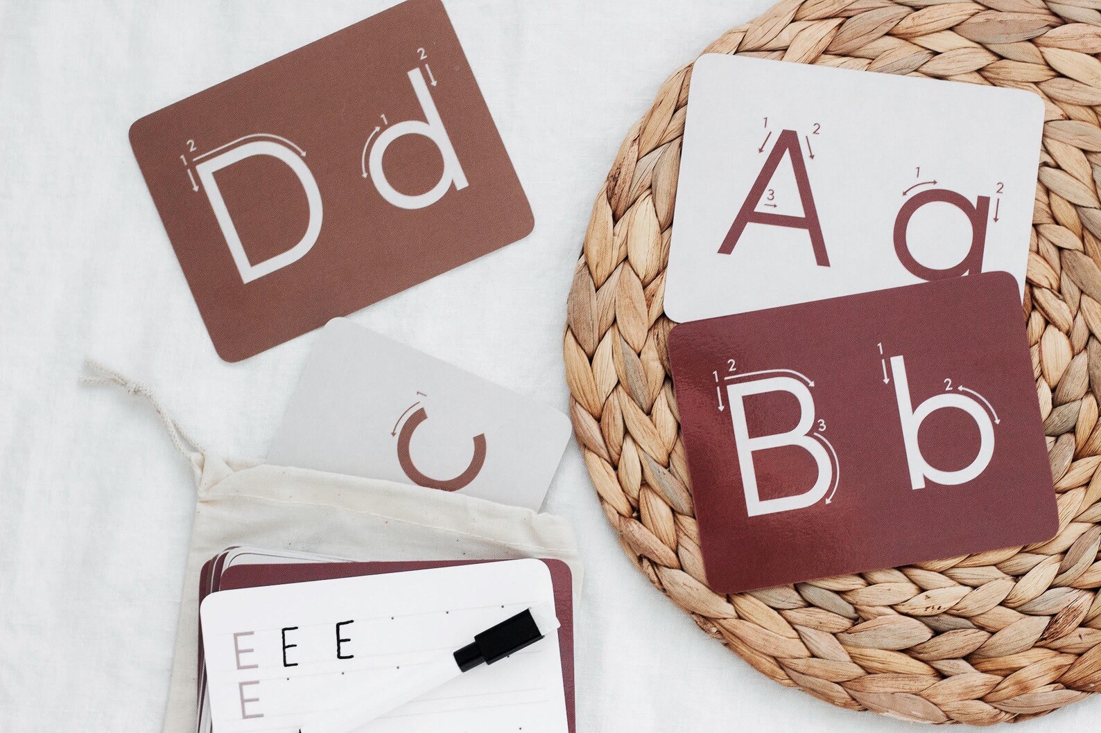 Alphabet Tracing Cards ABC Minimalist ABC Flashcards | Etsy