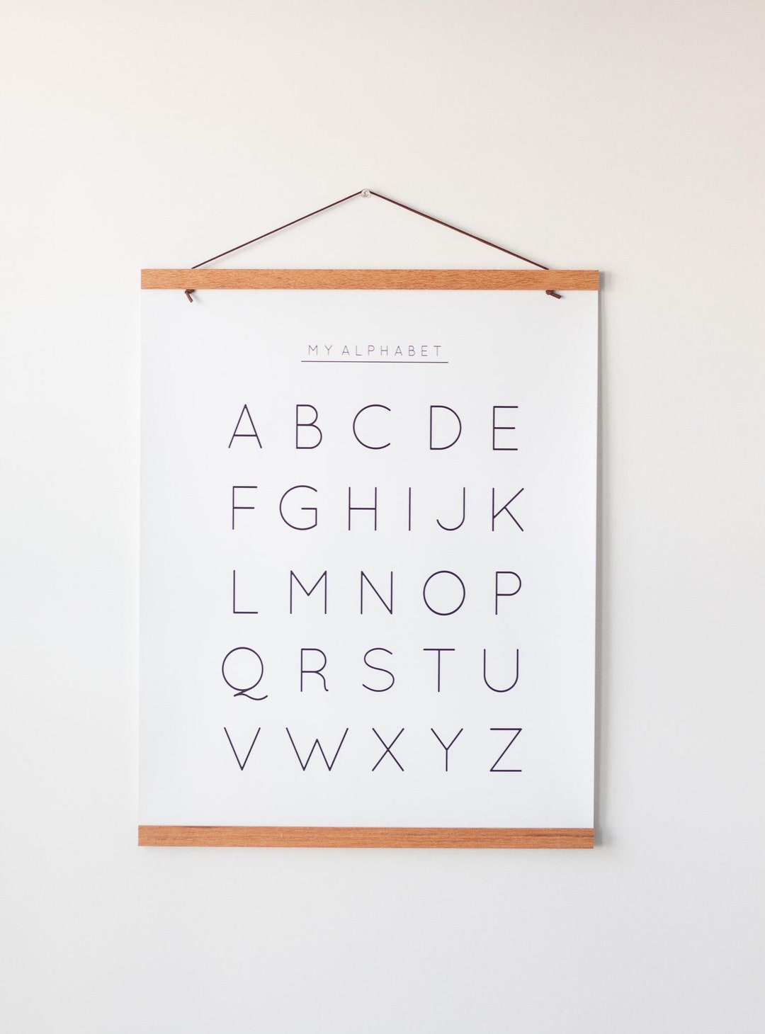 Alphabet Poster ABC, Minimalist, ABC Flashcards, Nursery Decor ...
