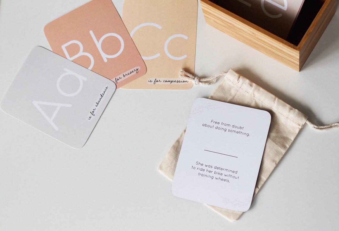 Kindness Alphabet Cards ABC Flashcards Alphabet Flashcards - Etsy