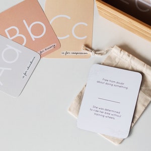 Kindness Alphabet Cards | ABC Flashcards, Alphabet Flashcards, Nursery ...