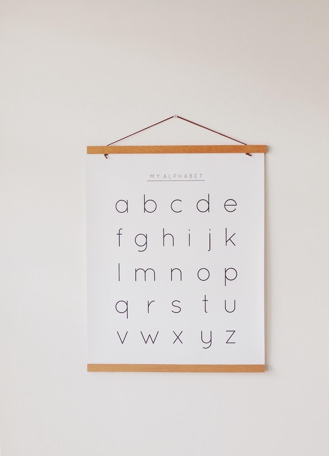 Alphabet Poster | ABC, Minimalist, ABC Flashcards, Nursery Decor ...