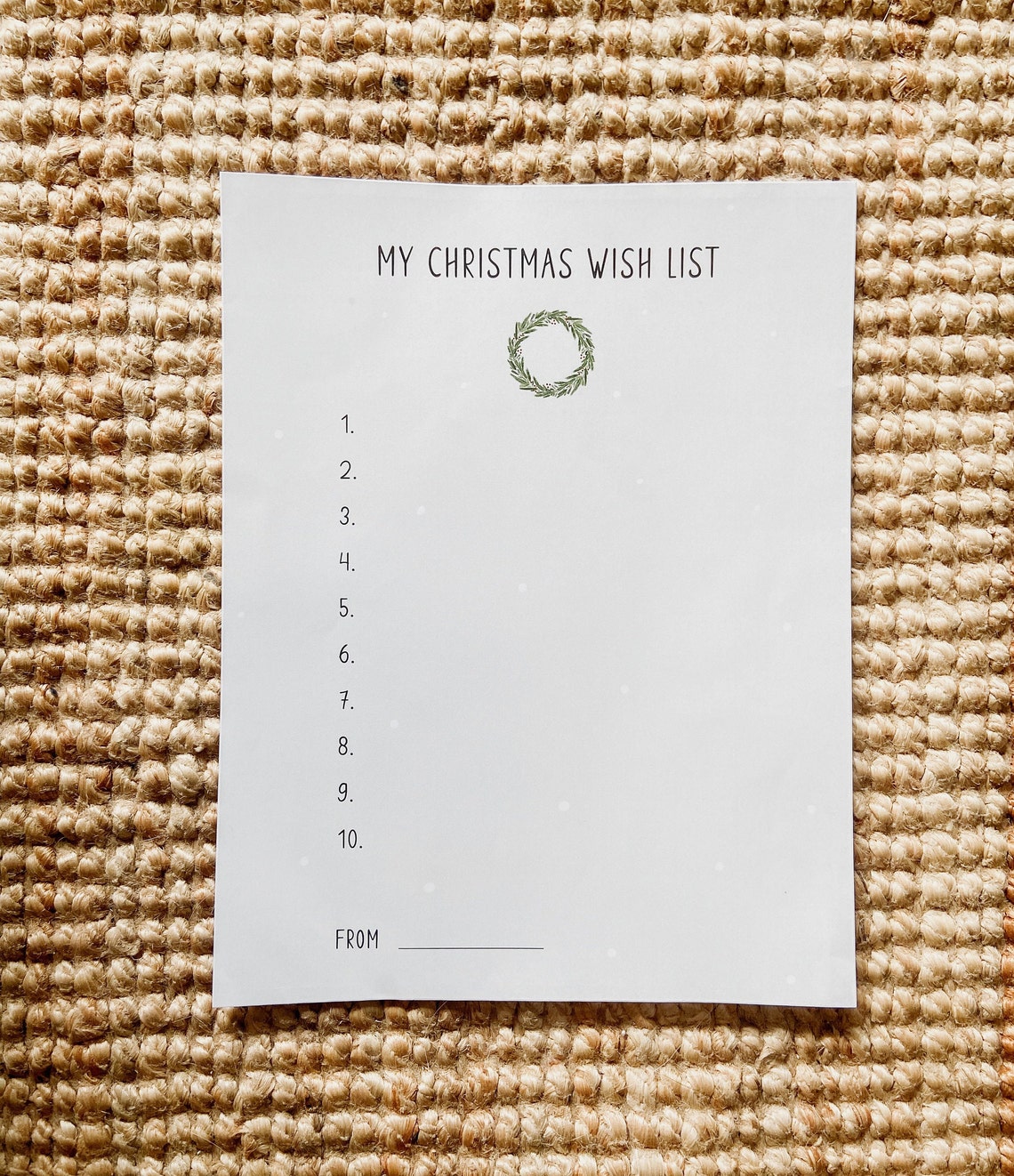 Christmas Wish List Printable Wish List Holiday Wish List - Etsy