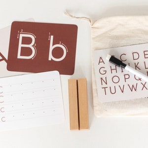 Alphabet Tracing Cards ABC Minimalist ABC Flashcards - Etsy