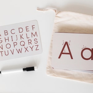 Alphabet Tracing Cards ABC Minimalist ABC Flashcards - Etsy