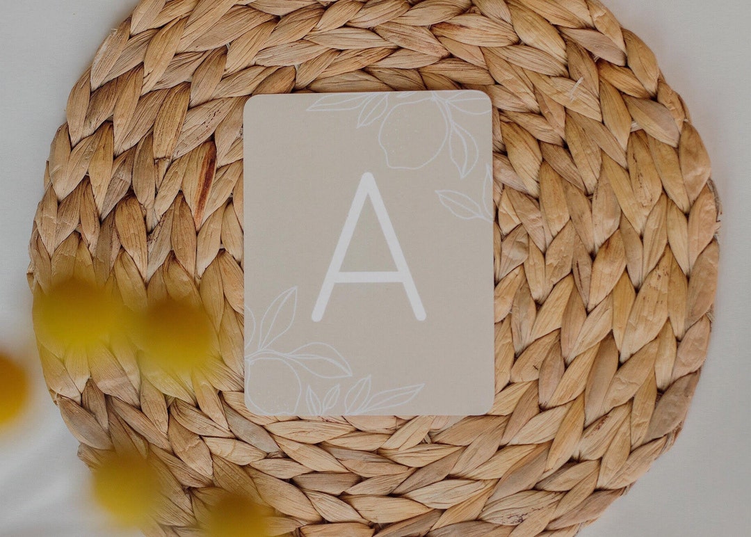 ABC Flashcards, Alphabet Flashcards, Montessori, Nursery Decor ...