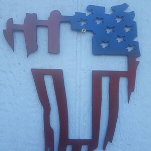 Tattered American Flag Cross - Etsy Norway