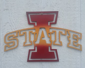 Iowa State Cyclones Recycled Metal Wall Decor - Etsy