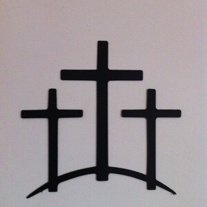 3 Crosses Cnc Plasma Cut Metal Art - Etsy