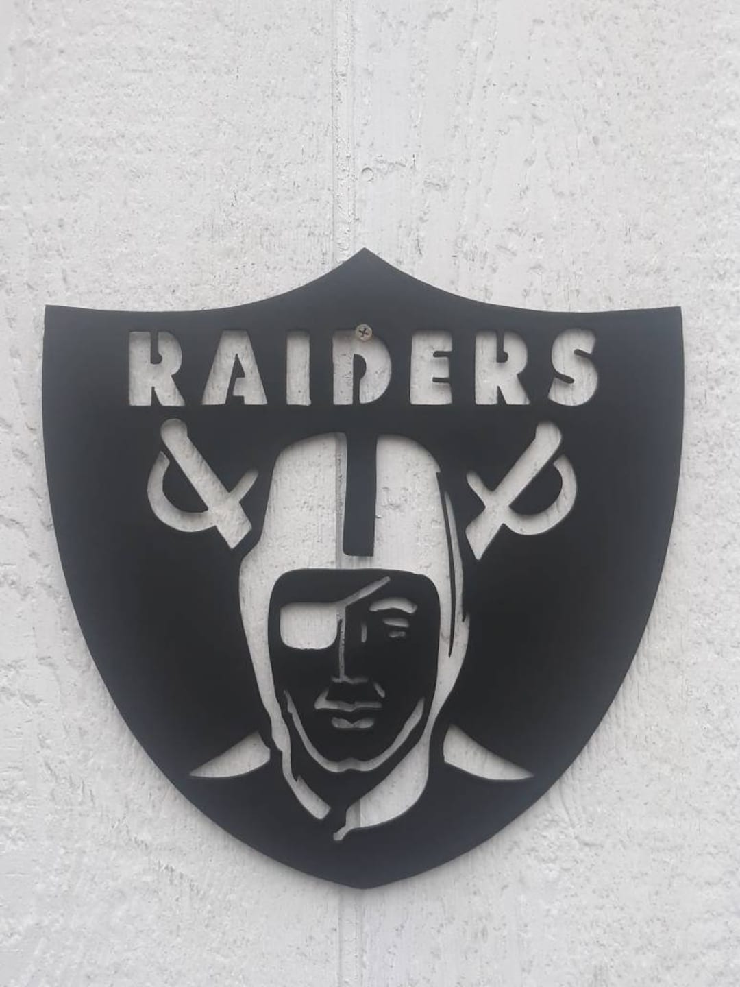 12 X 12 Metal Raiders Sign - Etsy
