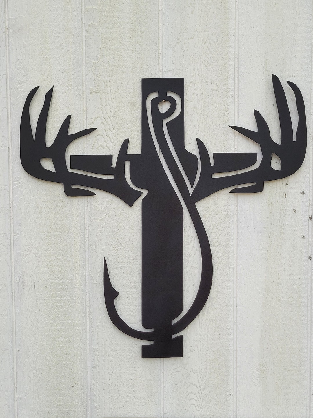 30 X 30 Deer Antler Cross - Etsy