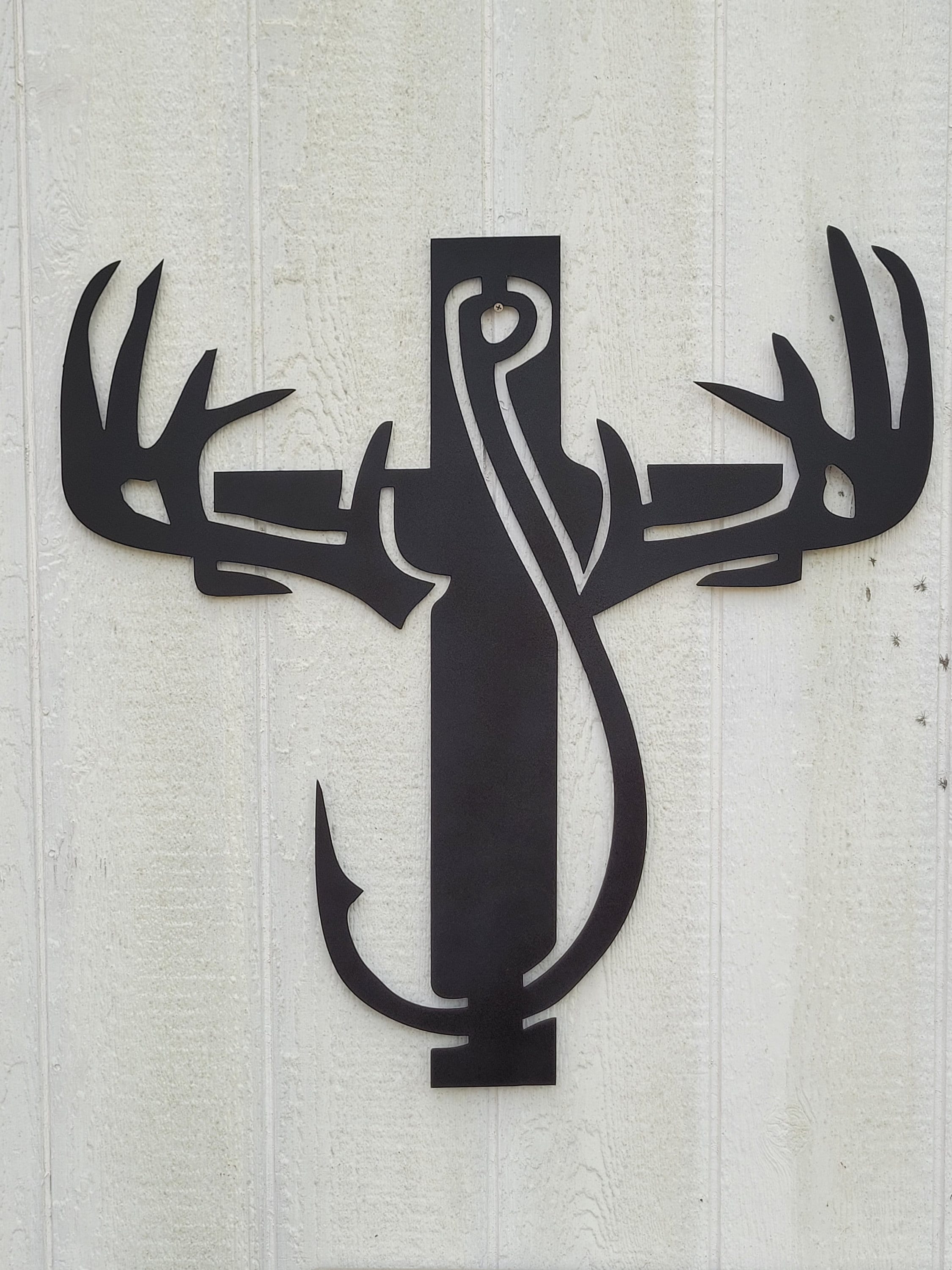 30 X 30 Deer Antler Cross - Etsy