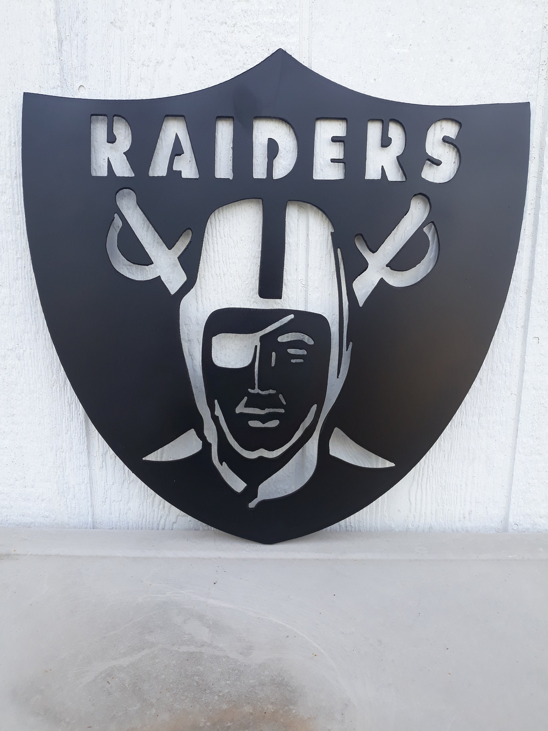 Raiders 17 X 17 Metal Sign - Etsy