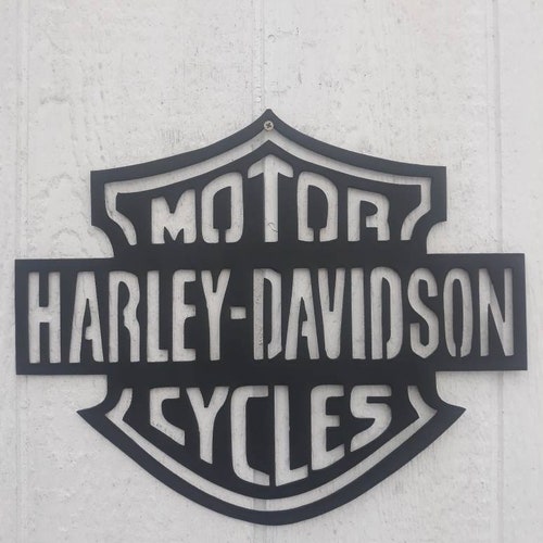 Harley Davidson 3 D Metal Wall Sign Etsy