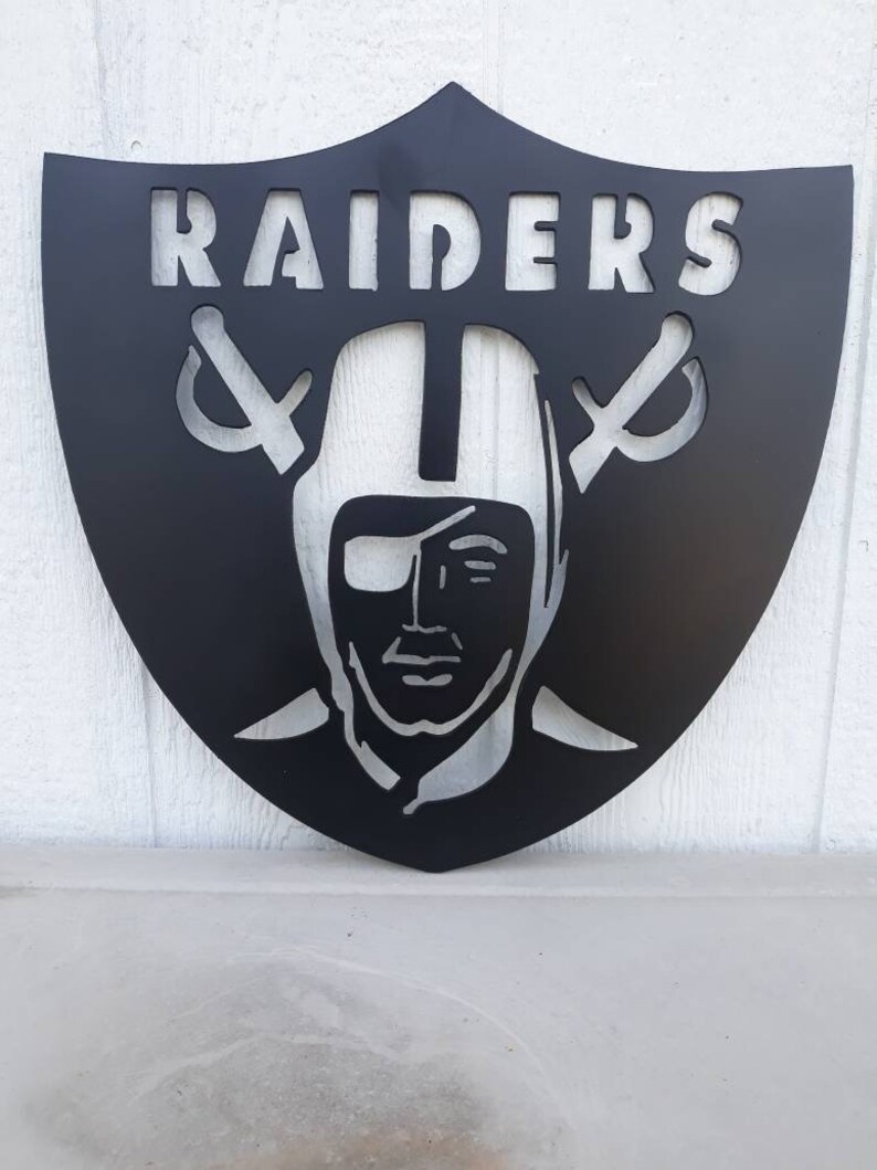 24 X 24 Metal Raiders Sign - Etsy
