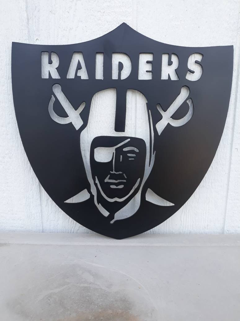 24 X 24 Metal Raiders Sign - Etsy