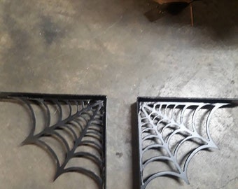 Spider Web Shelf Brackets Dxf Svg Cut File 8x8 Shelf Brackets Gothic ...
