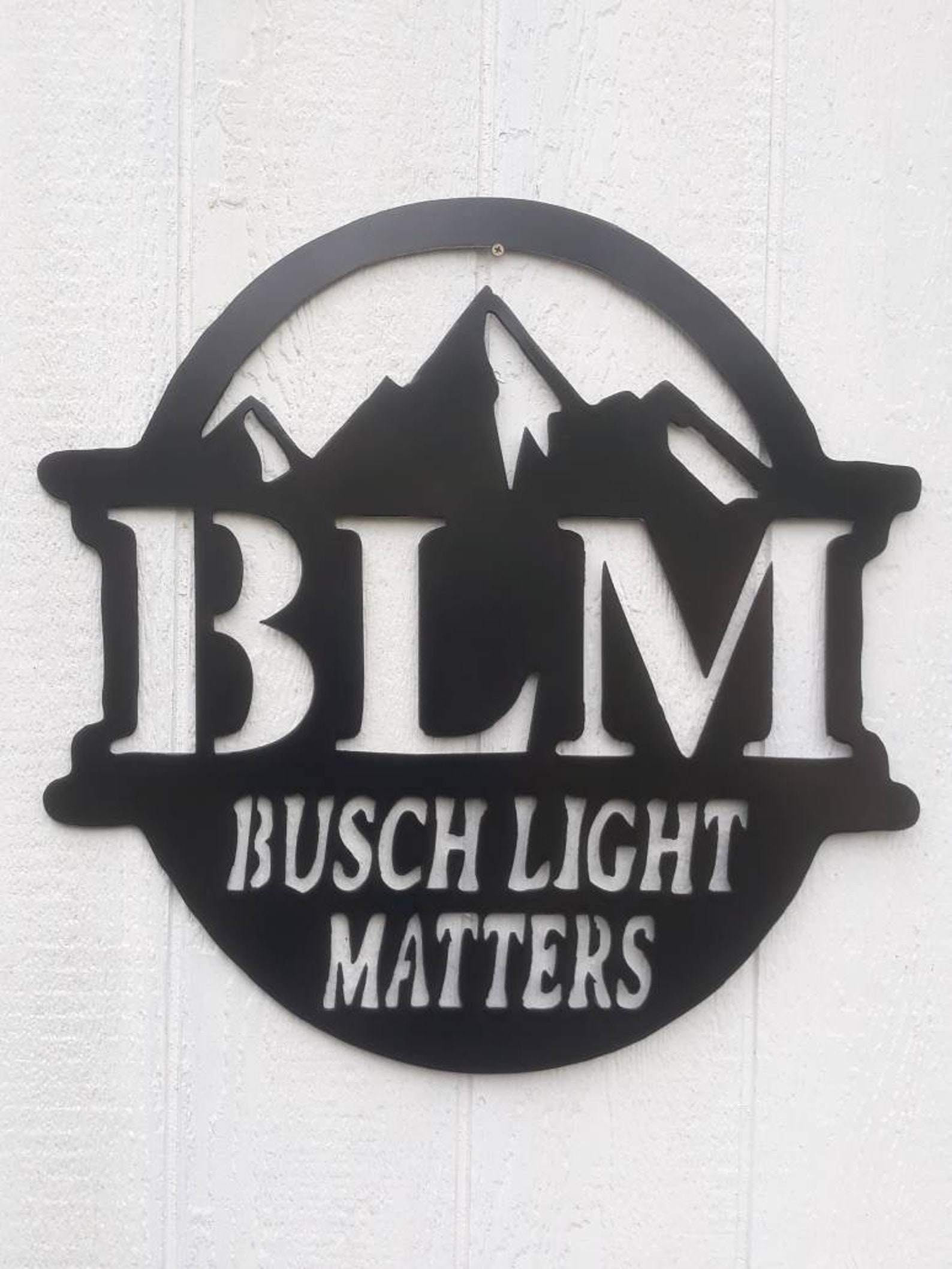 24 X 24 Bush Light Matters Metal Sign - Etsy