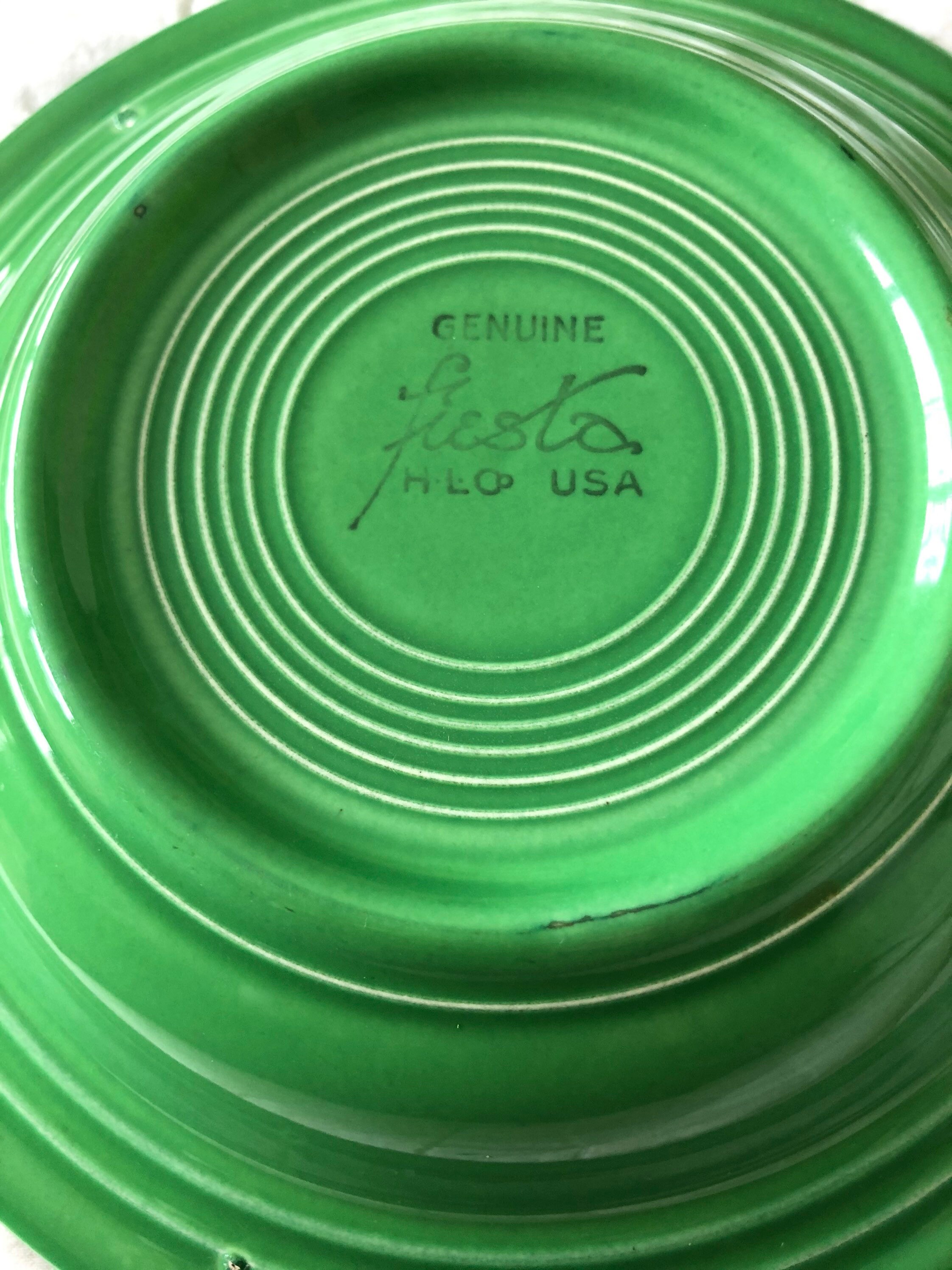 Original Green Fiesta Deep Plate Bowl - Etsy