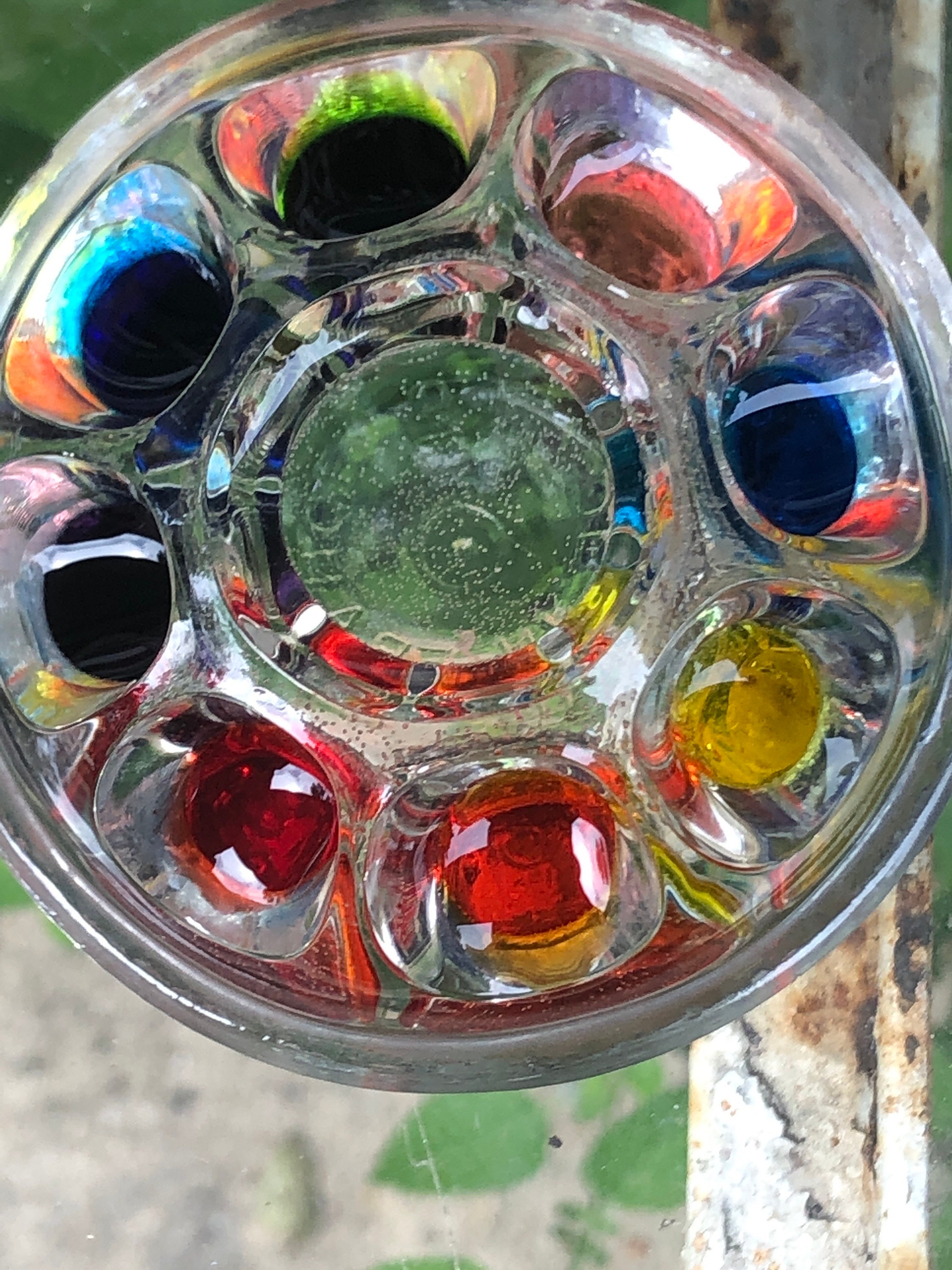 French Flower Frog Holder Arranger Nine Holes - Etsy